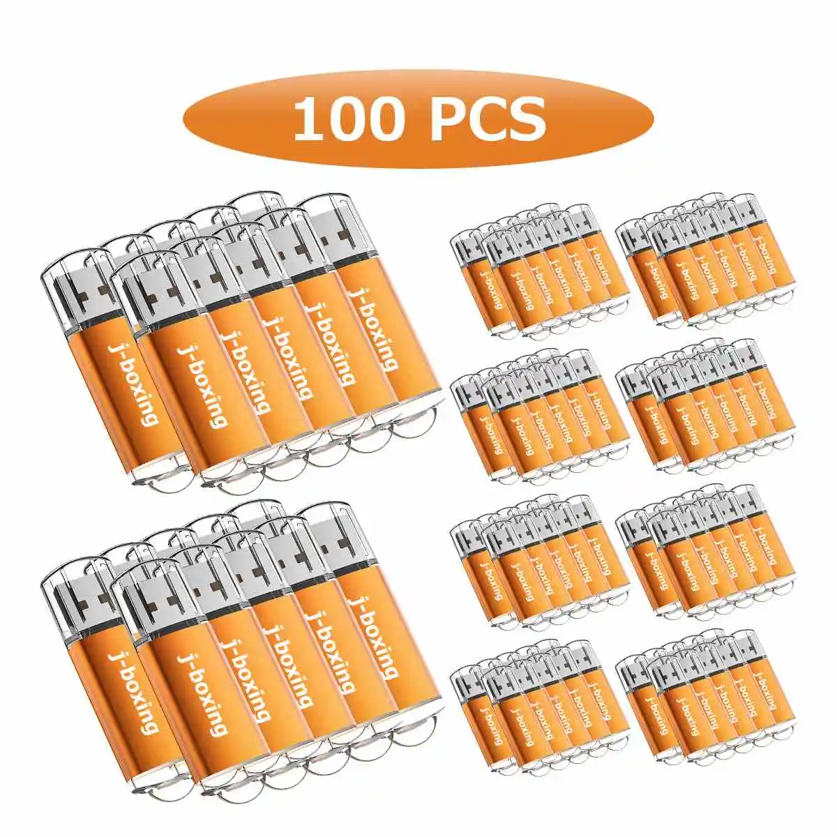 J-boxing USB Pen Drive Rectangle 8GB 16GB USB Flash Stick 100PCS Memory ...