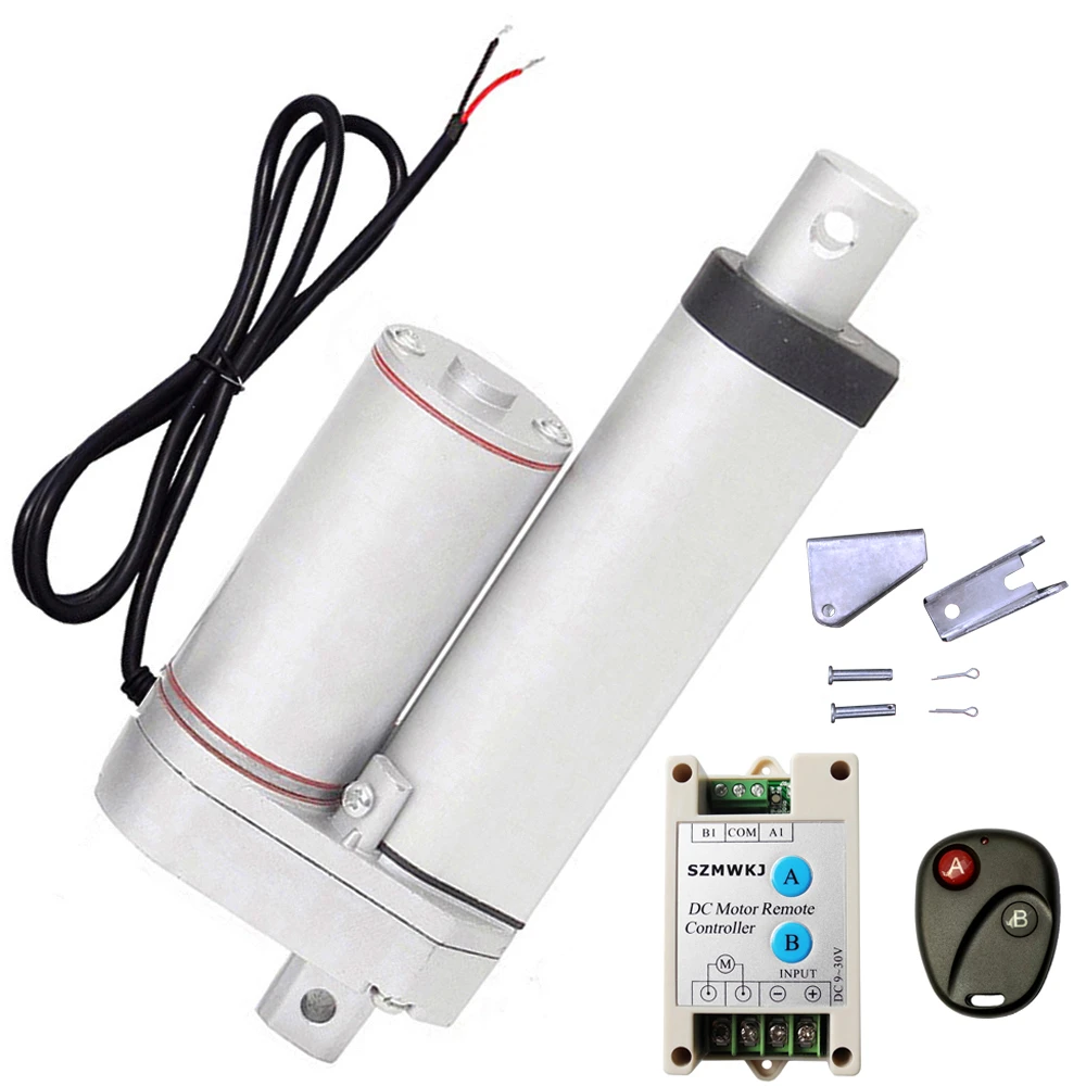 Rotary & Linear Motion Linear Actuator 12V W/ Remote Control Heavy Duty ...