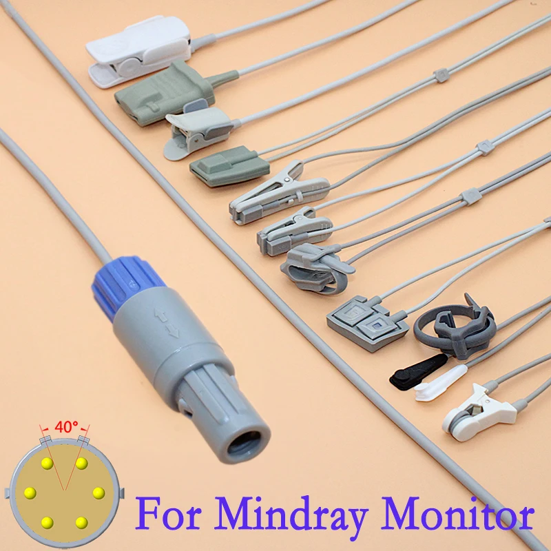 Mindray-Cable-de-Sensor-para-adultos-y-ni-os-Compatible-con-6p-40-MEC ...
