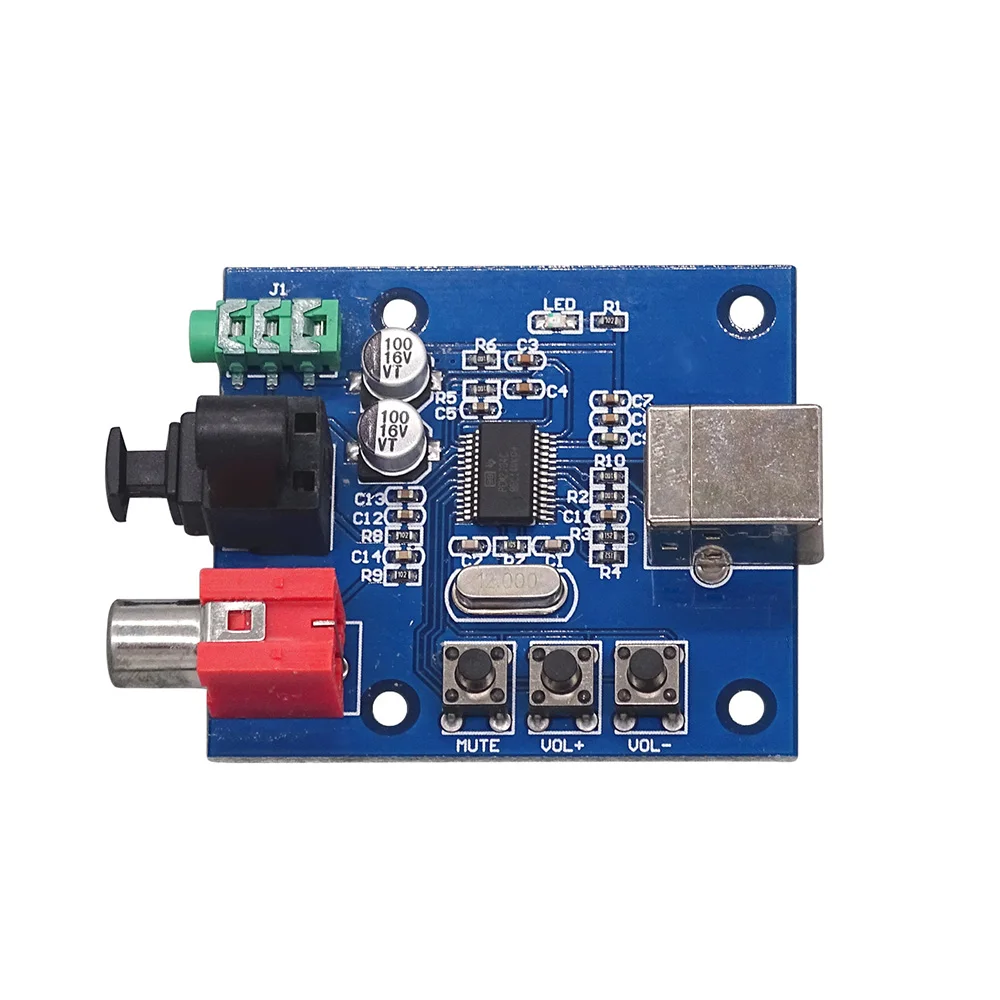 PCM2704 USB DAC USB 전원 광섬유 동축 아날로그 출력, 라즈베리 파이 라즈비안 RaspBMC 윈도우 7 드라이브 ...