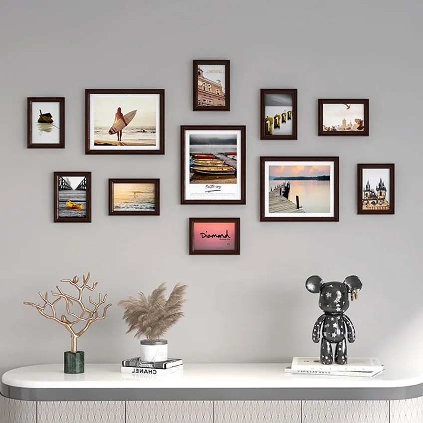 Dengan Gambar Bingkai Foto Kayu untuk Hiasan Dinding Bingkai Foto Seni ...