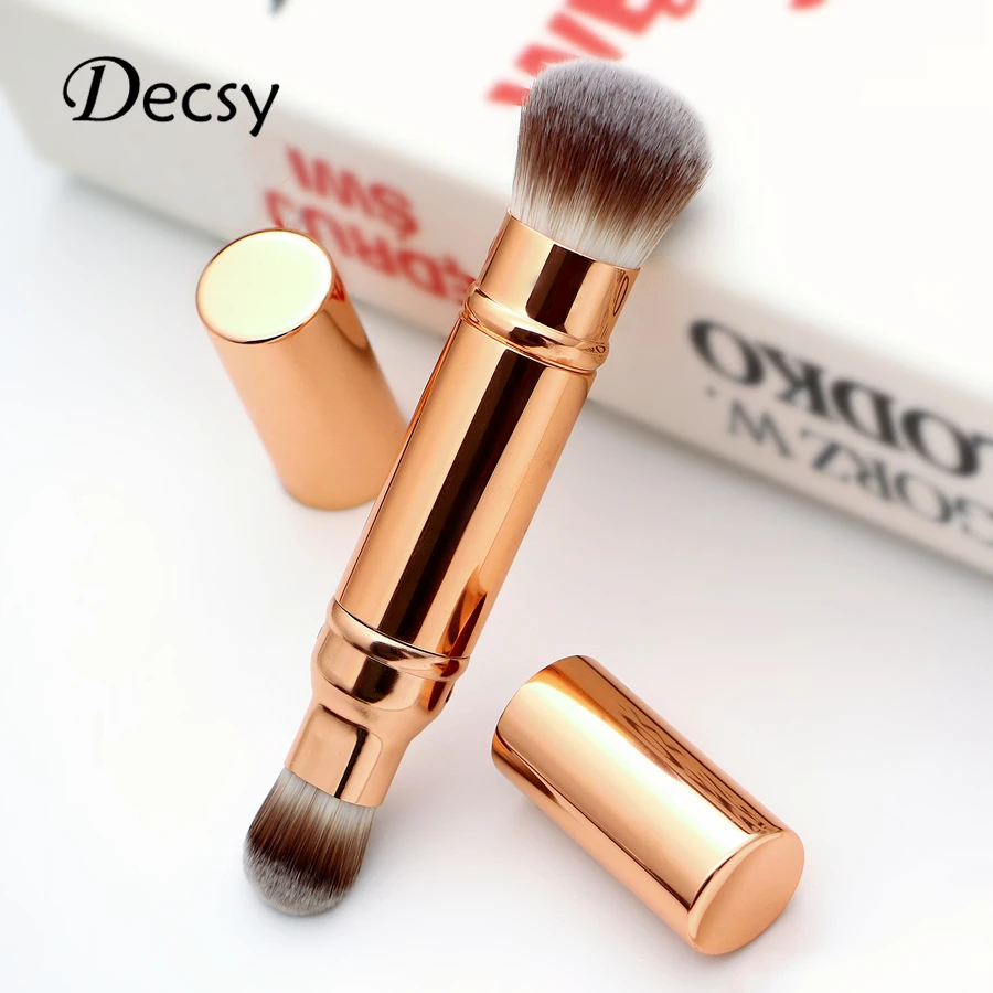 New Makeup Brushes Retractable Double Ended Complexion Brush Luxury ...
