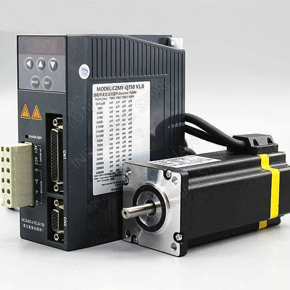 60mm 4nm Digital Display Nema24 2000rpm Closed Loop Stepper Motor Driver Hybird Encoder Easy ...