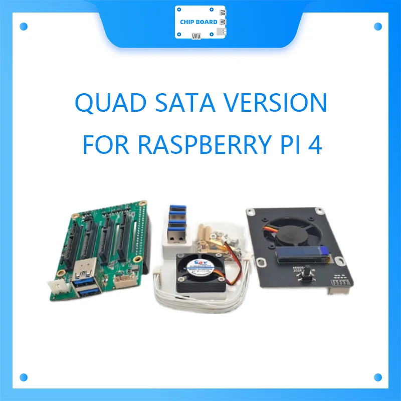 DUAL/QUAD SATA HAT FOR RASPBERRY PI 4 OR RASPBERRY PI 3/3B+| | - AliExpress