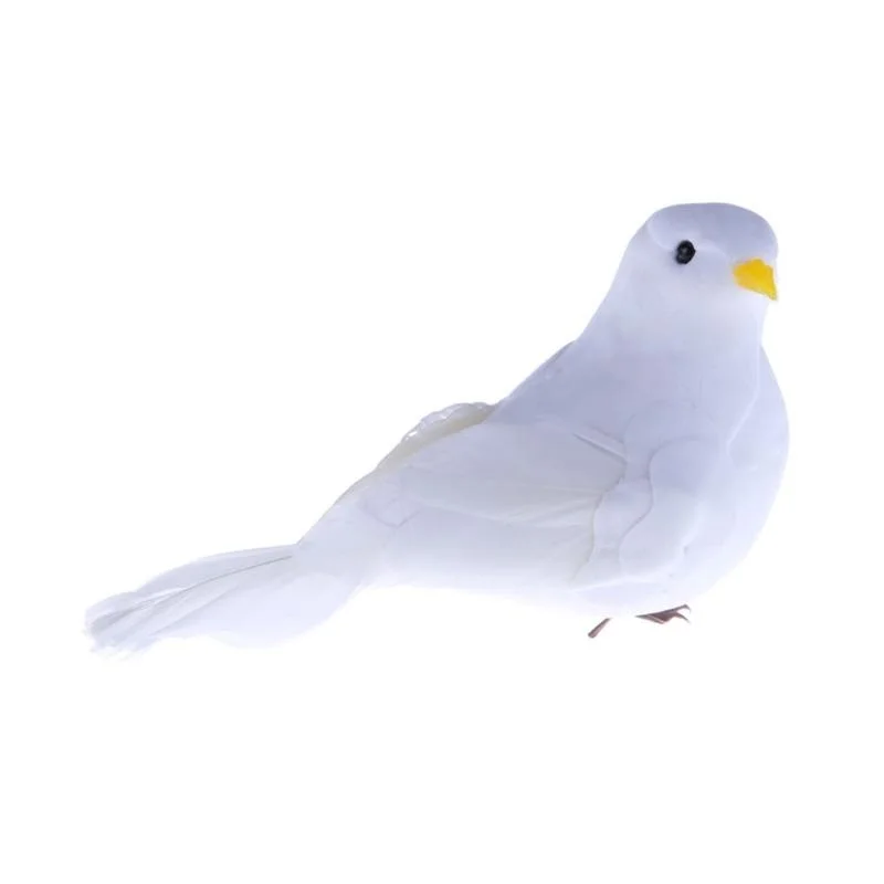 1pc-Artificial-Foam-Feather-Dove-Decorative-White-Mini-Bird-magnet ...