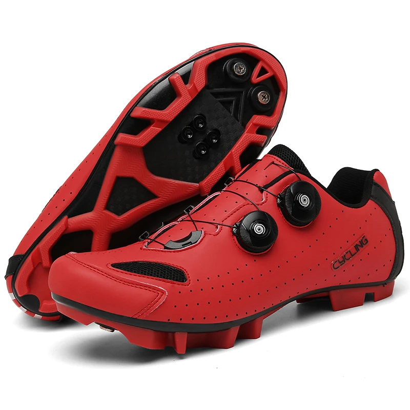 Men Flat Mountain Bike Shoes Breathable Nonslip Spd MTB Cycling ...