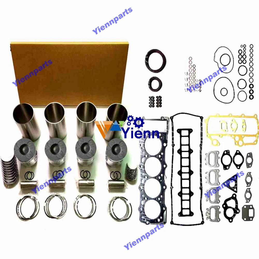 For Mitsubishi 4m41 Overhaul Rebuil Kit With Piston Ring Set Gasket Kit ...