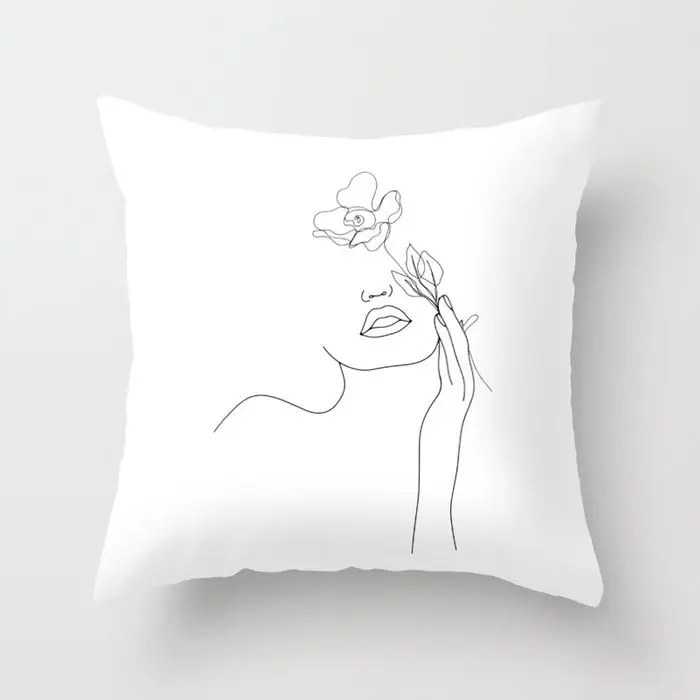 Pillow Line Drawing