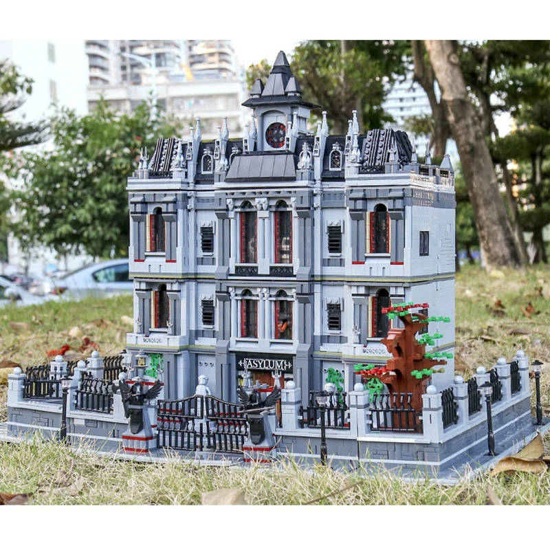 New-18K-Arkham-Large-Asylum-Lunatic-Hospital-Sanctum-Sanctorum-Building ...