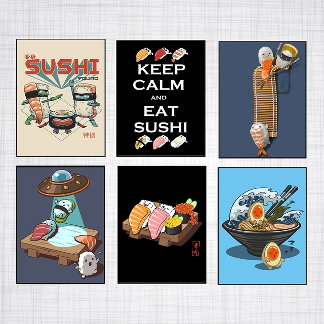 Sushi Illustration Poster
