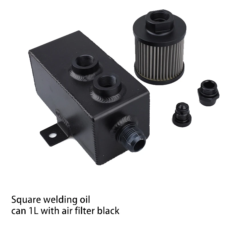 1L Aluminum Universal Oil Catch Can Tank Engine Oil Catch Can Tank with ...