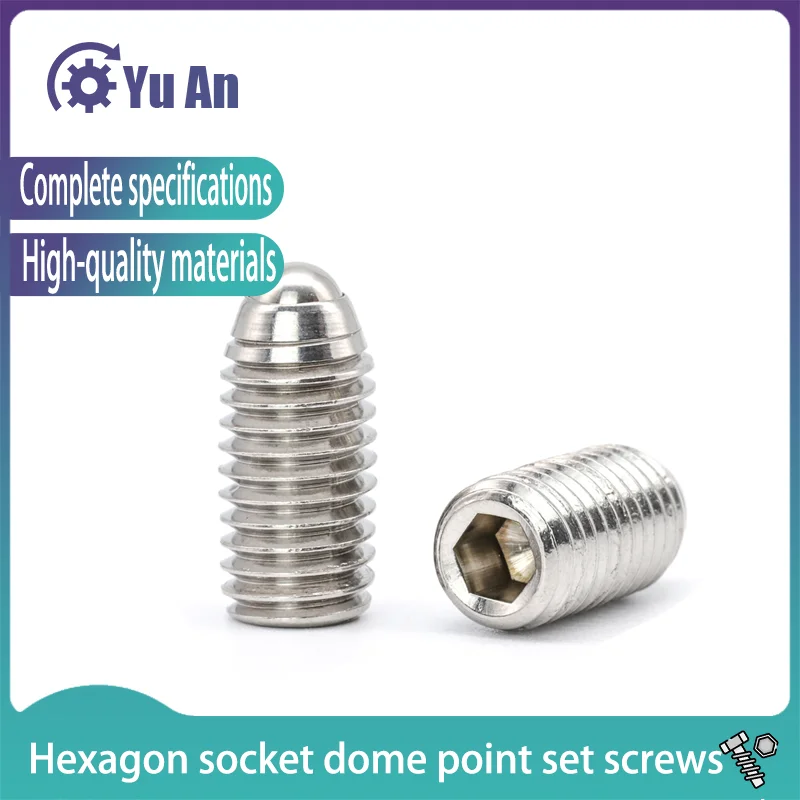 Hex-Hexagon-Socket-Ball-Domed-Point-Set-Screws-Metric-Spring-Plunger ...