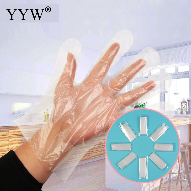 1000/2000pcs Plastic Disposable Gloves For Restaurant Kitchen BBQ Eco ...