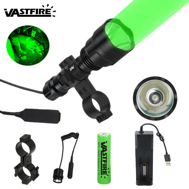 Vastfire-C8-Tactical-Hunting-Flashlight-Powerful-Green-Red-LED-Airsoft ...