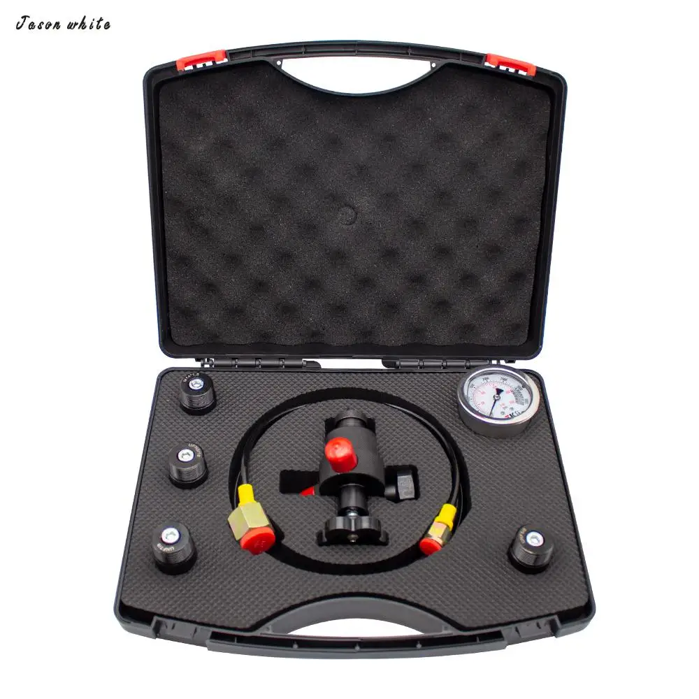 3Pcs Pressure Gauge With Adapters Hydraulic Accumulator N2, 46% OFF