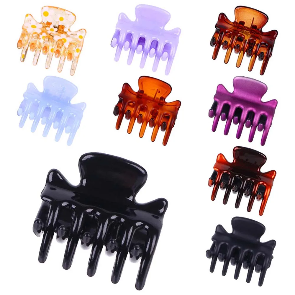 12-Pcs-Set-Y2K-Girls-Hair-Clips-3cm-Mini-Crab-Hair-Claw-Plastic-Hairpin ...