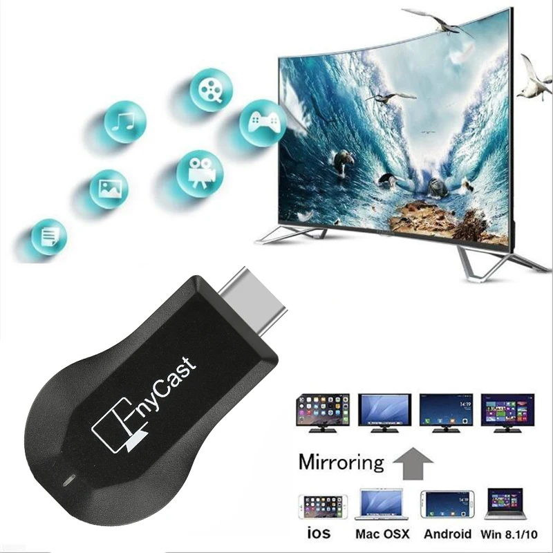 MX18 PLUS беспроводной дисплей ТВ ключ 2 ядра поддержка Netflix Youtube для Android/IOS/Mac ...