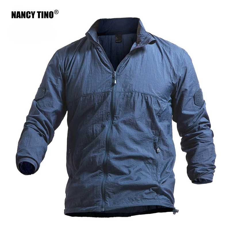 Tactical Lightweight Waterproof Jacket Men Breathable Thin Hoody ...