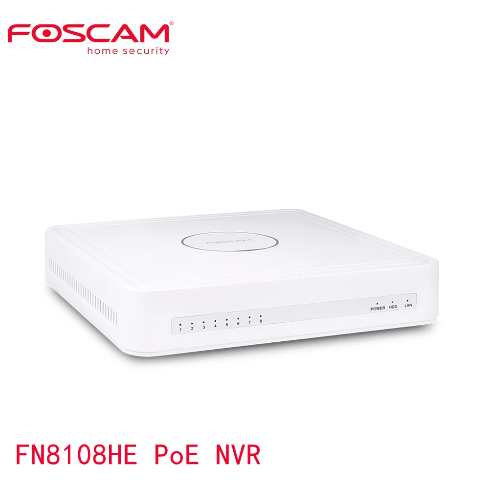 Foscam FN8108HE 8 Channel 5MP PoE NVR Network Video Recorder 24/7 ...