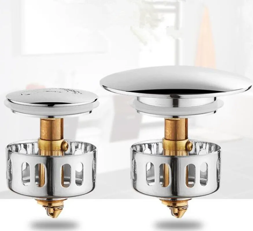 Replacement Bathtub Drain Parts Brass Spring Parts with Filter Chrome ...