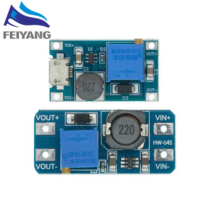 5pcs Mt3608 2a Max Dc-dc Step Up Power Module Booster Power Module 3-5v To 5v/9v/12v/24v ...