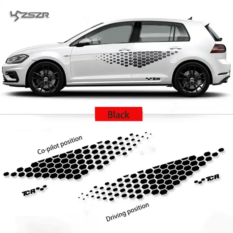 Simple Car Sticker Honeycomb Pattern Personality Decoration Suitable ...