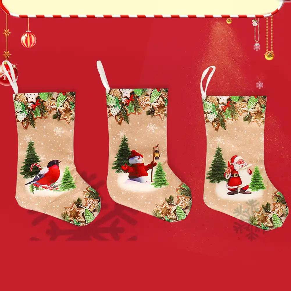 hot design cotton christmas gift stocking bag - 动态图库网