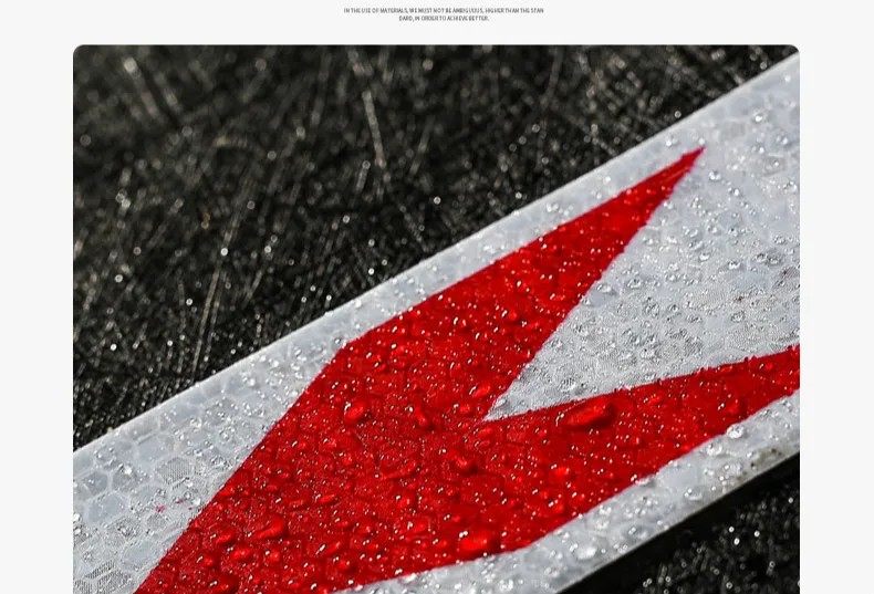 Reflective Arrow Sticker Rim Luminous Warning Tape Bike Reflector ...