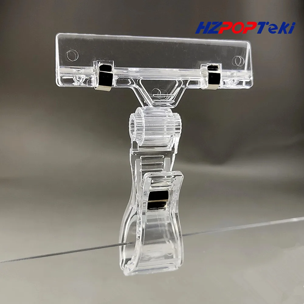 POP Plastic Price Tag Sign Label Card Holders Paper Display Promotion ...