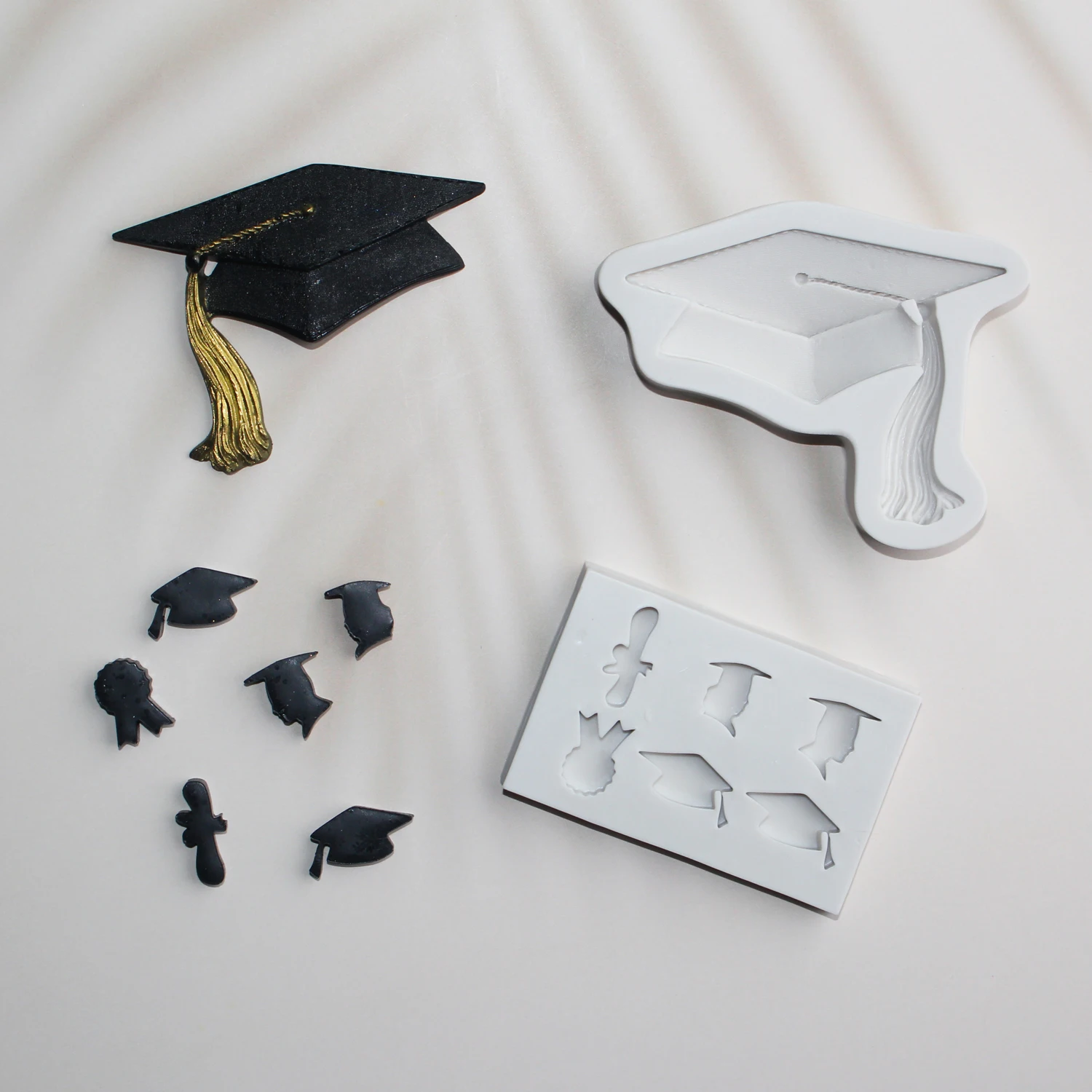 Graduation-Bachelor-Hat-Silicone-Mold-Fondant-Cake-Decorating-Mould ...