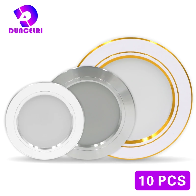10pcs/lot Led Downlight 5w 9w 12w 15w 18w 220v Ceiling Light Recessed Down Light Round Led Panel ...