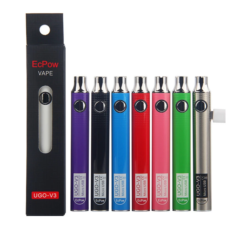 1Pcs Original Electronic Cigarette UGO V3 650mAh 510 Push Button ...