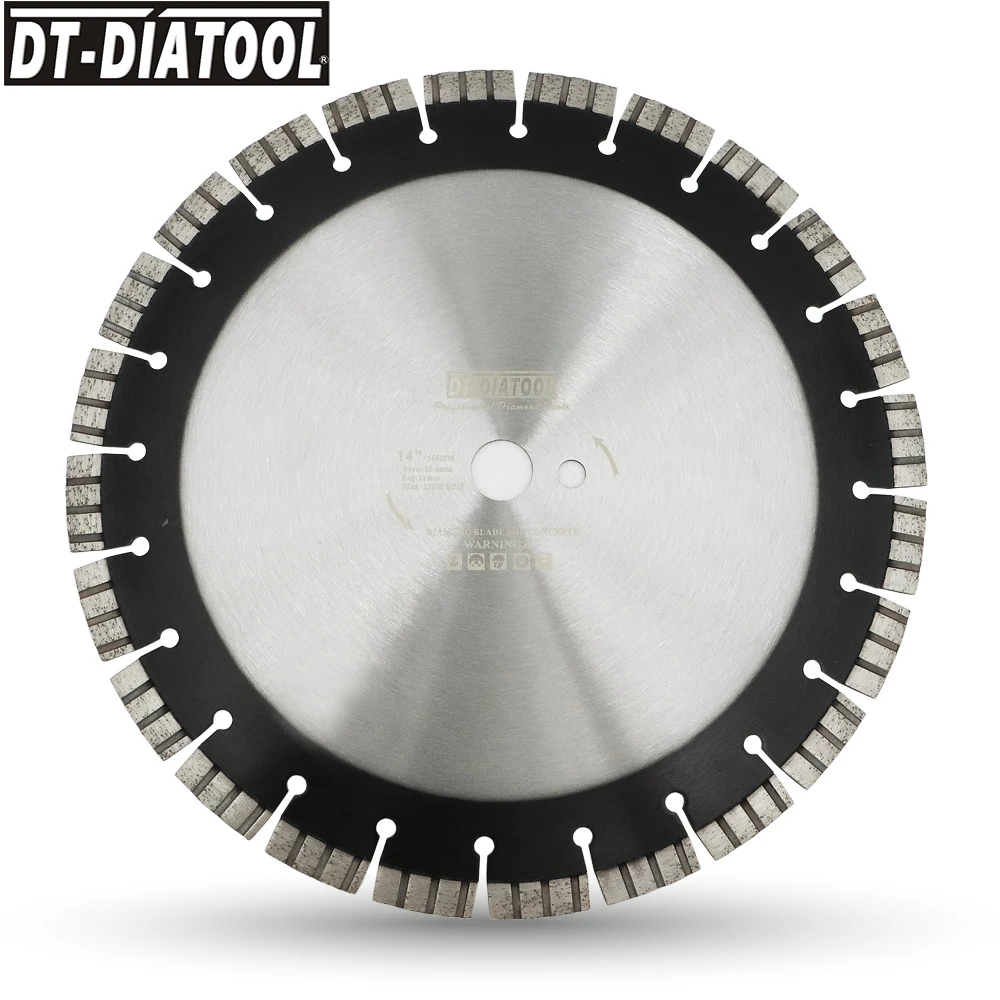 Dt-diatool 14"/360mm 24-teeth Turbo Segmented Professional Laser Welded ...