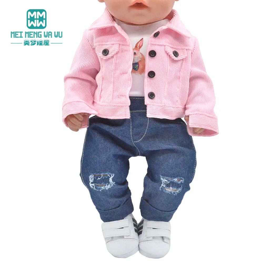 mini Doll clothes Fashion jackets, jeans, coats, shoes fits 45 cm ...