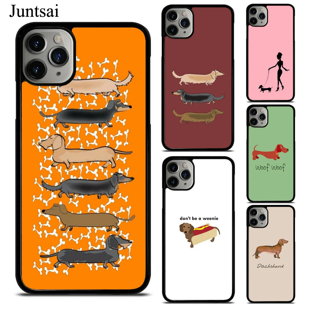 Funda de perro salchicha Dachshund para iPhone 12 Pro Max 13 mini XR X ...