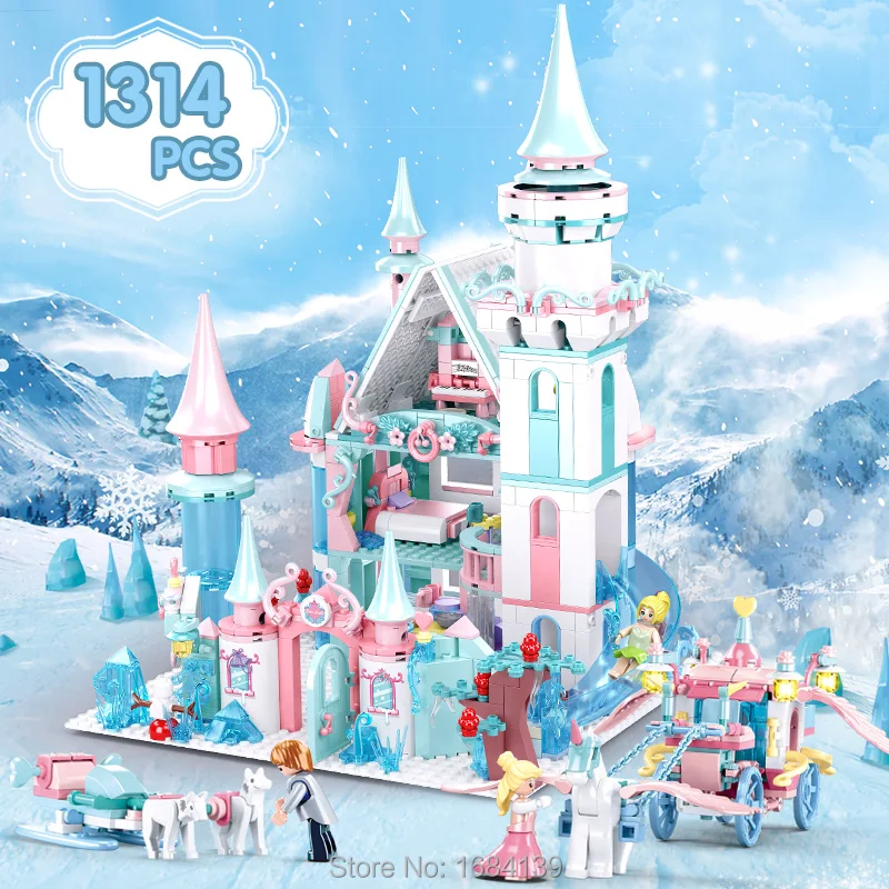 Princess-Snow-Queen-Elsa-Ice-Castle-Snow-Figures-Building-Blocks-Toy ...