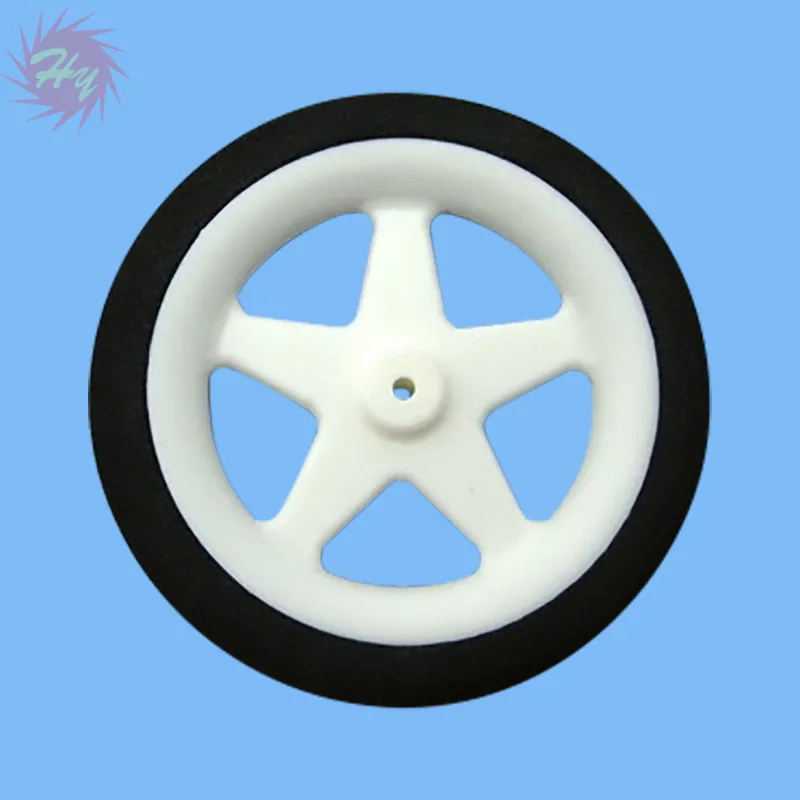 10-Pcs-Super-Light-5-Spoke-Wheels-Sponge-Tire-Color-White-For-RC ...
