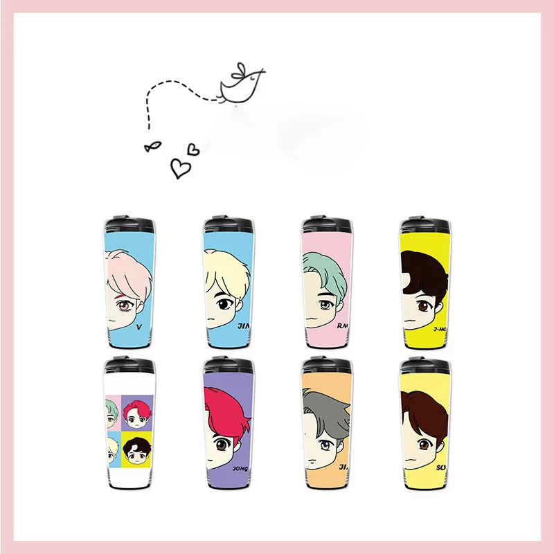Buy BTS Tea Coffee Bottles (350ml) Online | KpopHeart