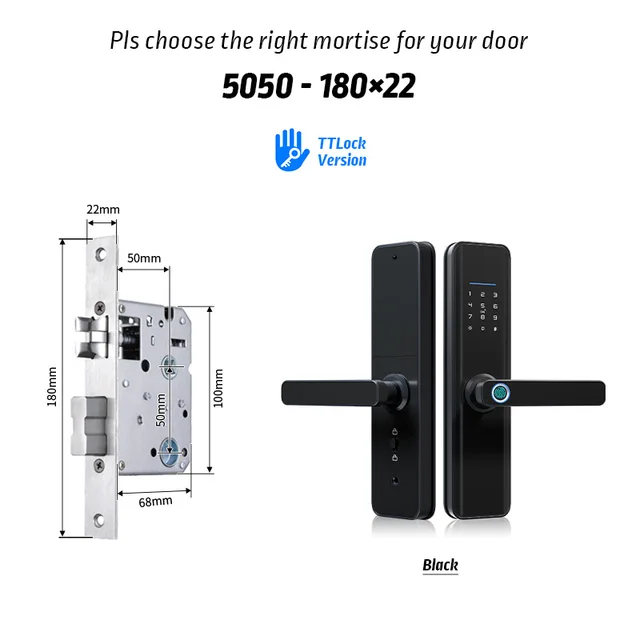 X7 bluetooth waterproof fingerprint ttlock smart electronic lock safe ...