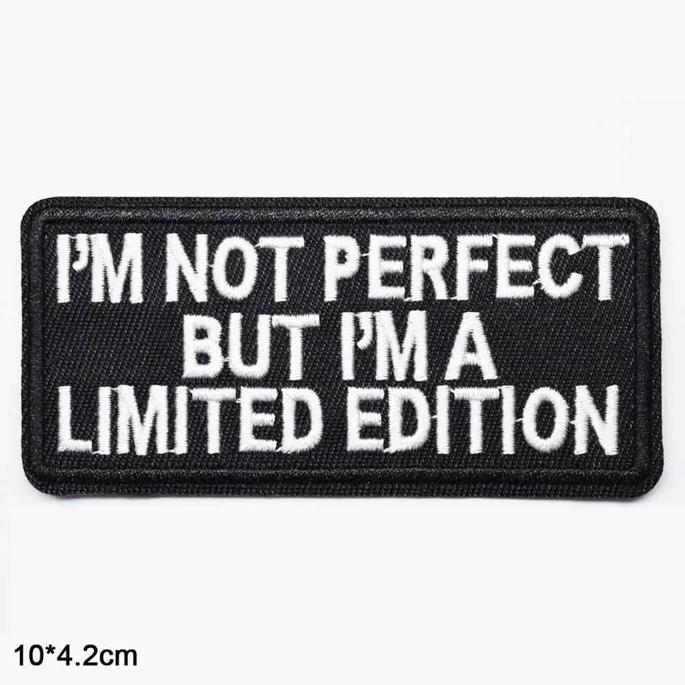 Not-Perfect-Bike-Various-Letters-Iron-On-Embroidered-Clothes-Patches ...
