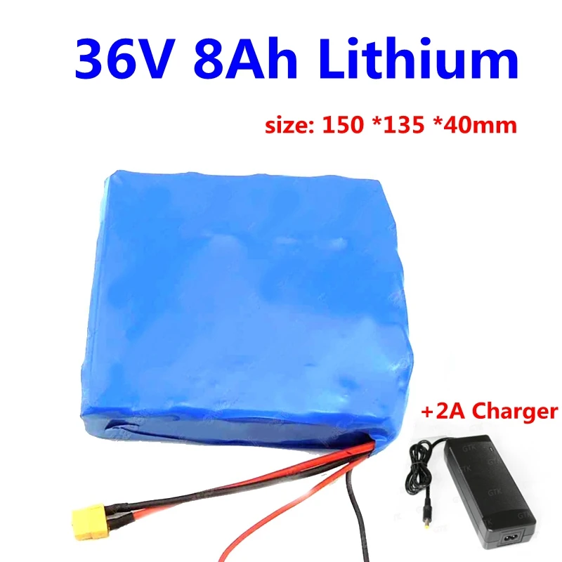 Lithium battery 36V 8Ah 10S3P 18650 li-ion battery pack 36v for ...