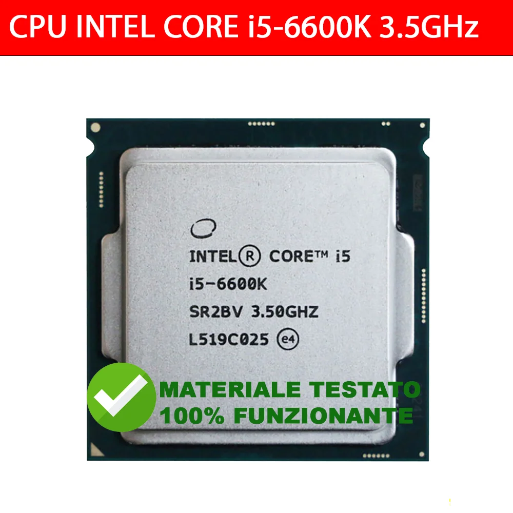 Intel Core i5 6600K 3.5GHz Quad Core Quad Thread CPU Processor 6M 91W ...