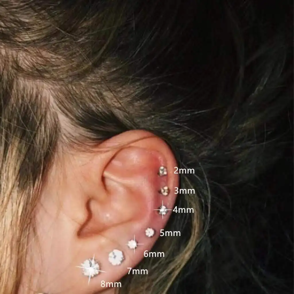Tragus Stud Ear Piercing