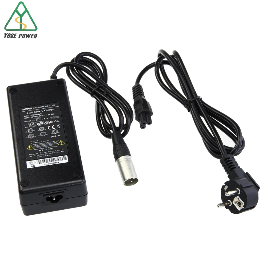 Original SANS Charger 42V2A with 3-PINS（XLR） Plug Model-SSLC084V42 for ...