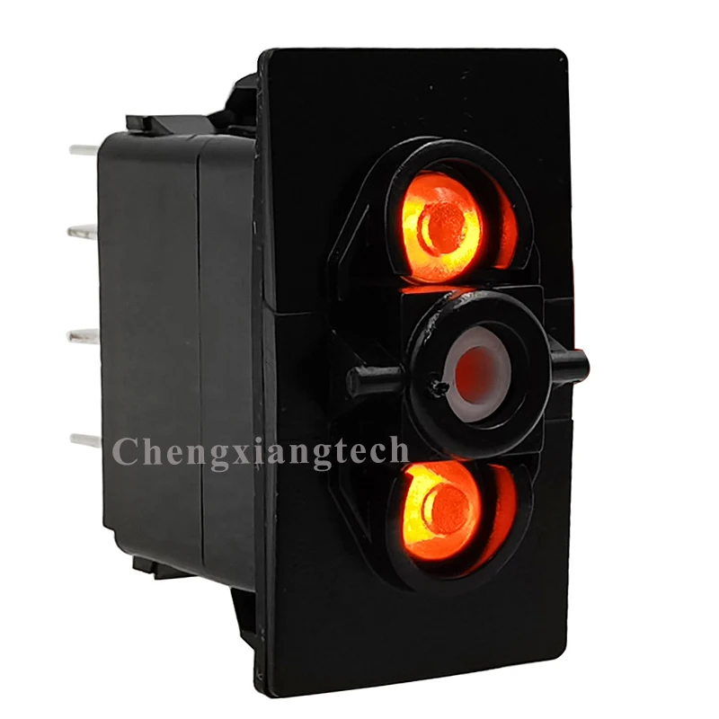 Orange Led On Off Switch Base 12v 20a 24v 10a 5pin Spst Switch Body Car ...