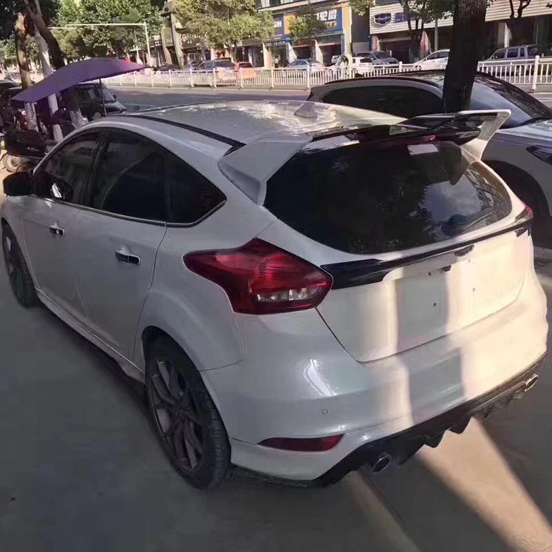 Focus-primer-Spoiler-Trunk-Boot-Wing-Rear-Bumper-Spoiler-For-Ford-Focus ...