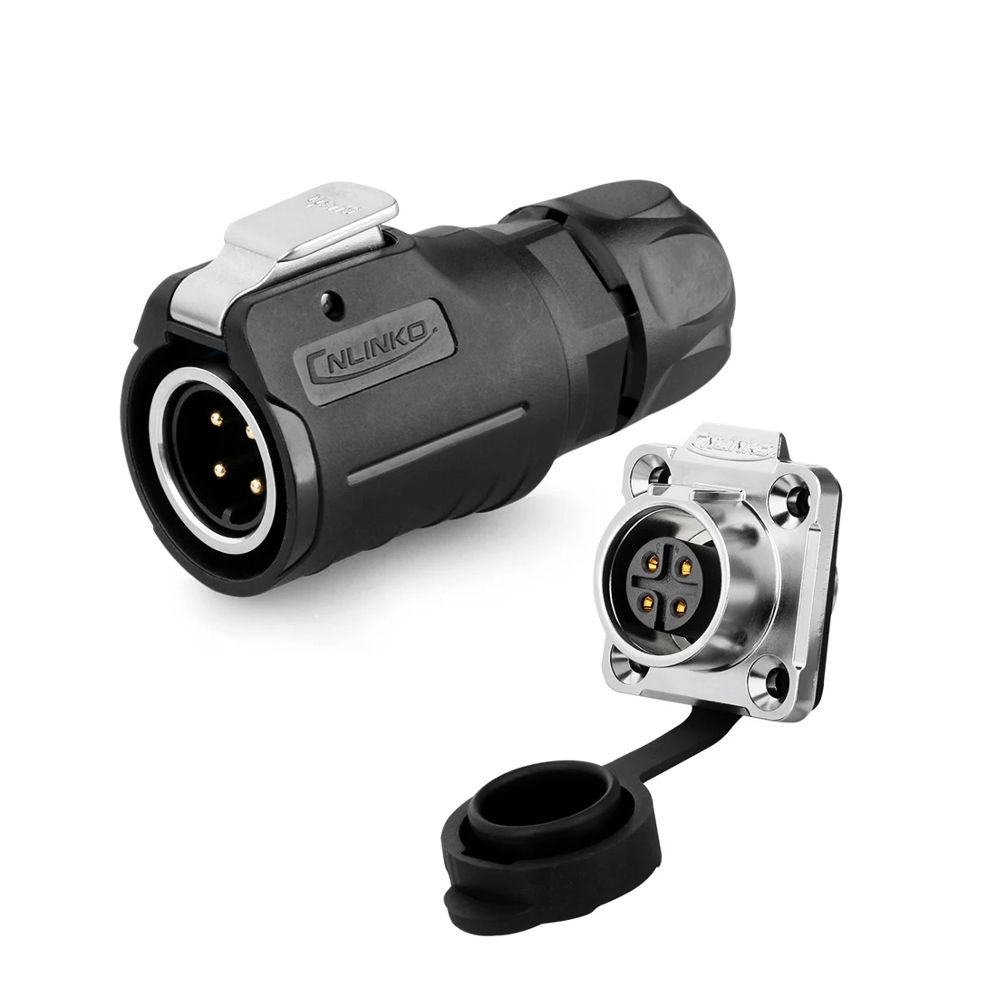 Conector de 4 pines LP16 M16, conector macho eléctrico automotriz impermeable, hembra, montaje ...