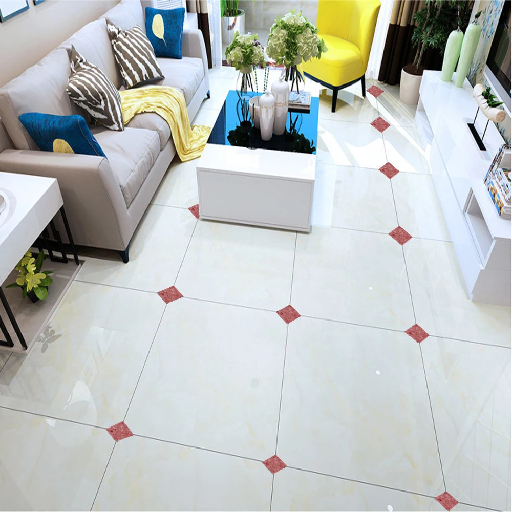 Décoration murale,Stickers muraux diagonale de sol ,Carrelage dur ...