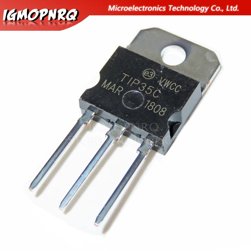 Transistores bipolares TIP35C TIP35 TO 218, BJT 25A 100V 125W NPN ...