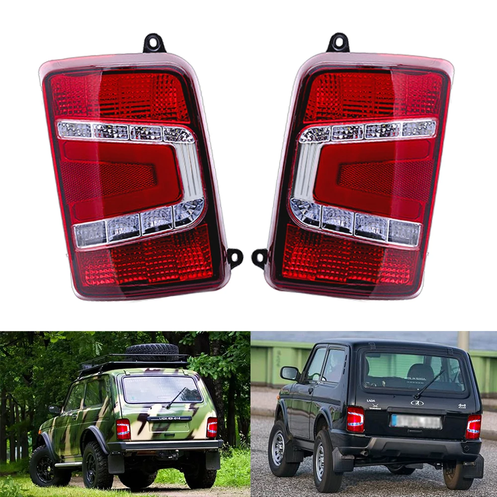 For-Lada-Niva-4X4-1995-LED-tail-lights-with-running-turn-signal-PMMA ...